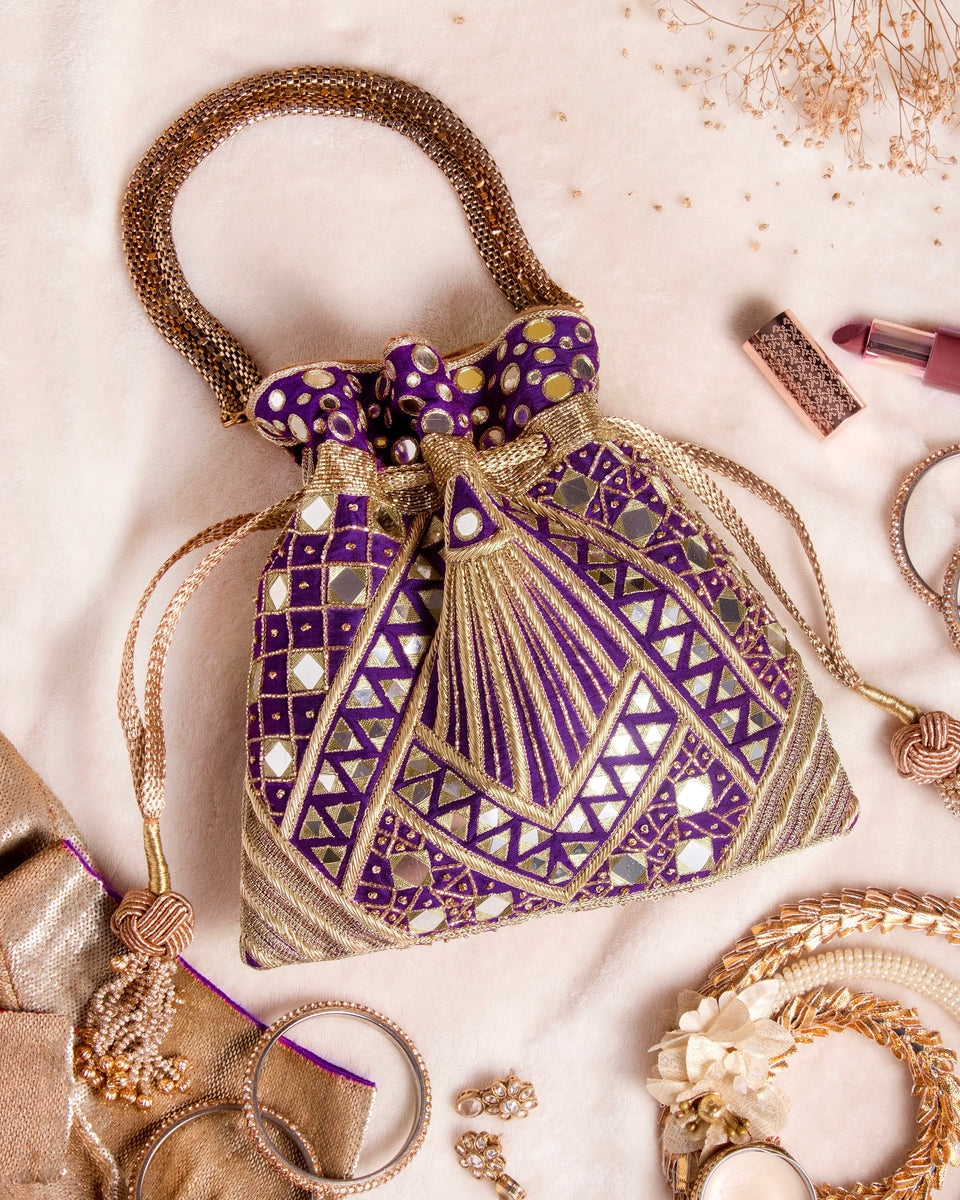 Aztec Allure Purple – The Pink Potli